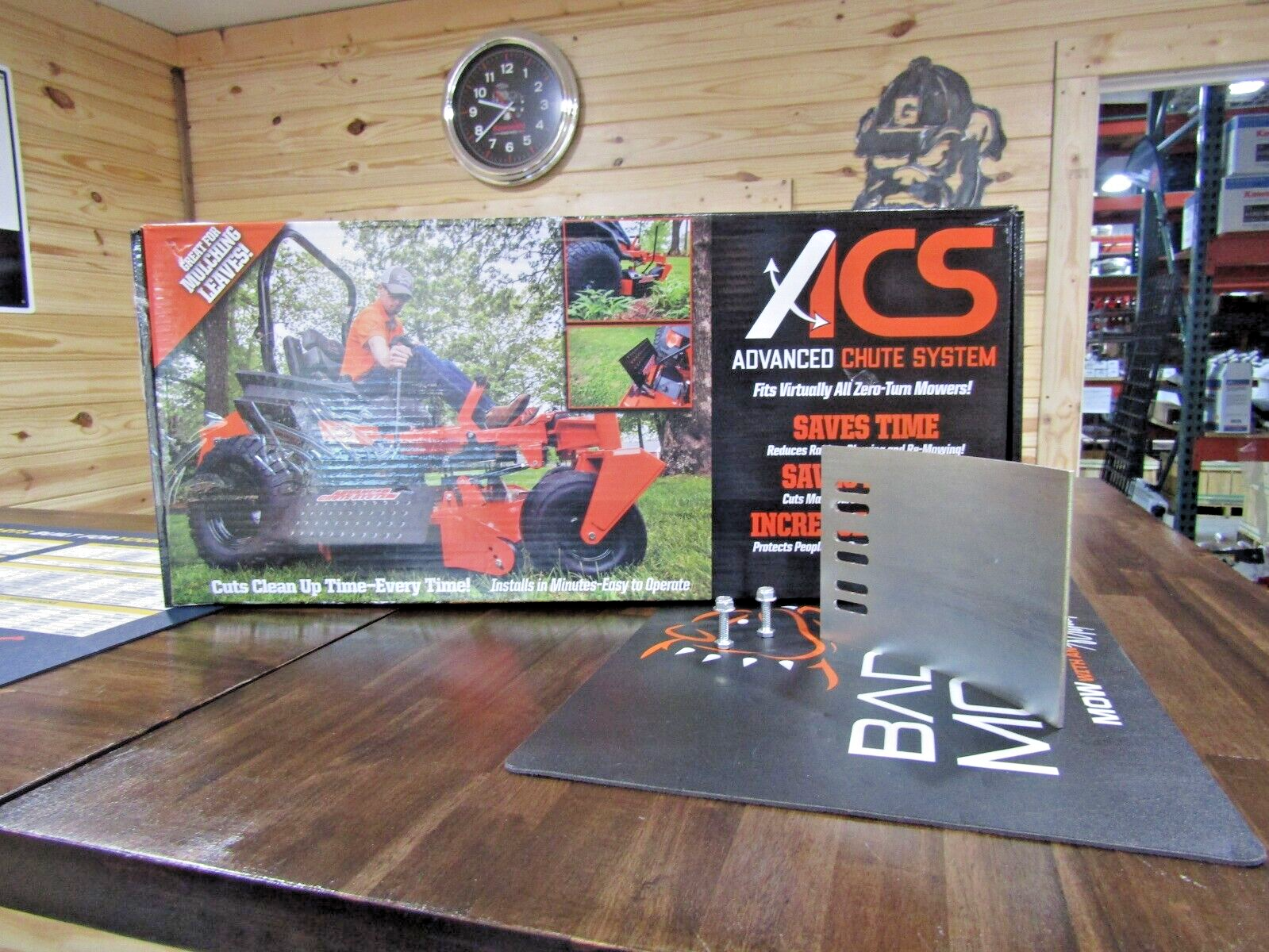 Advanced Chute w/ ROLLED attachment for many SCAG mowers PLEASE READ f