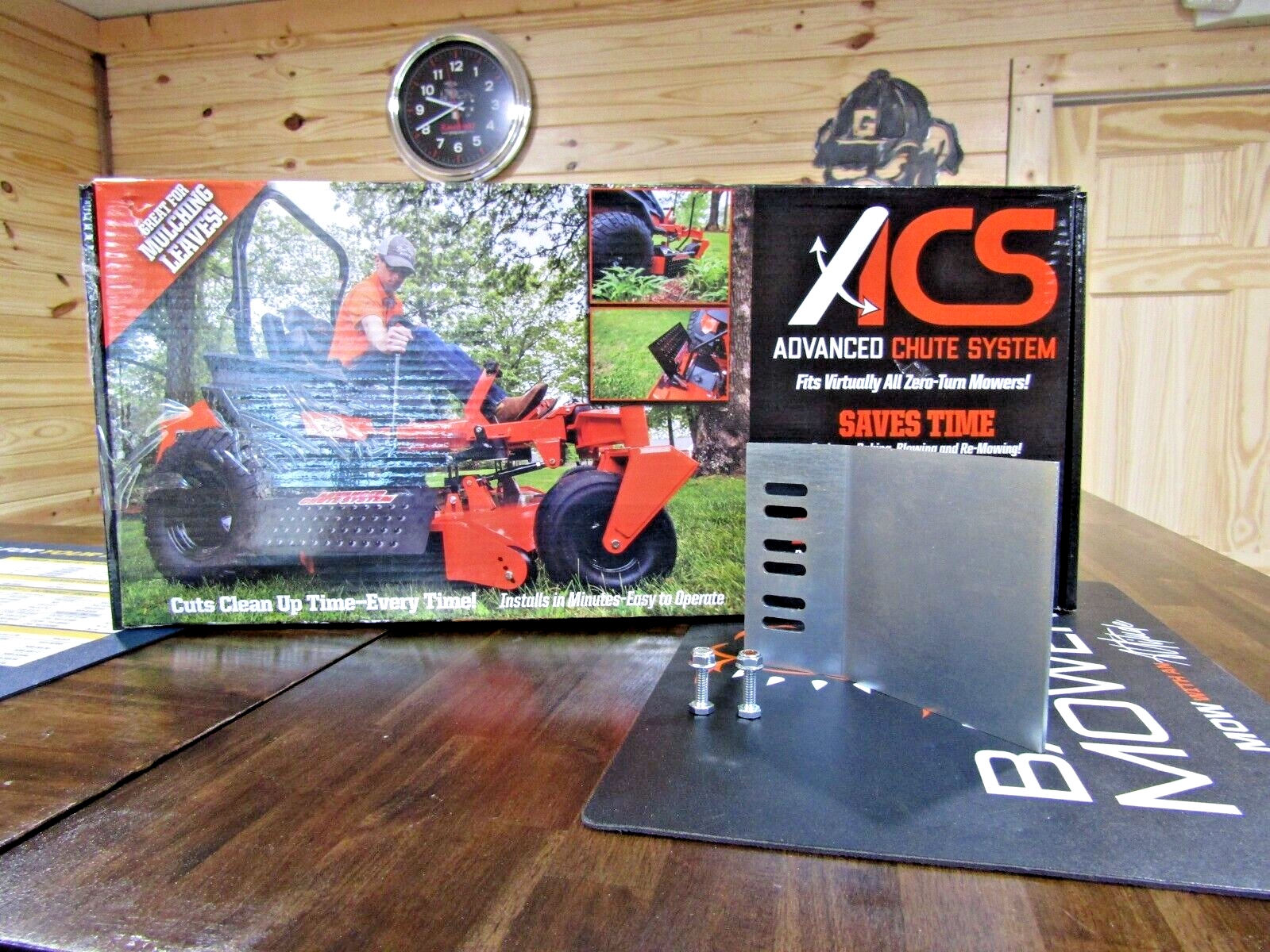 Advanced Chute w/ bent attachment for Simplicity Snapper. Look for fit